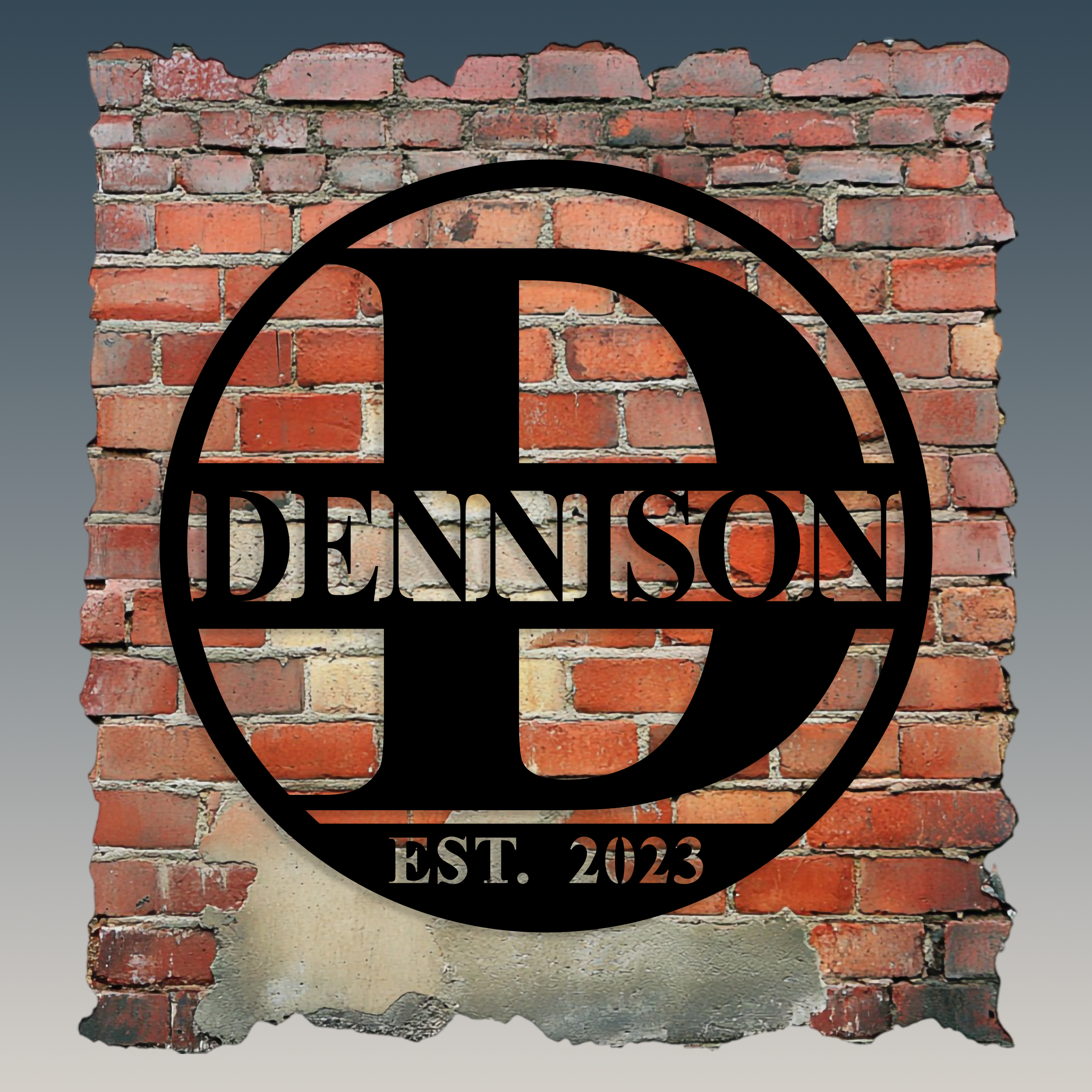 Custom Metal Name Sign – Personalized Family Monogram – Rankin Custom ...